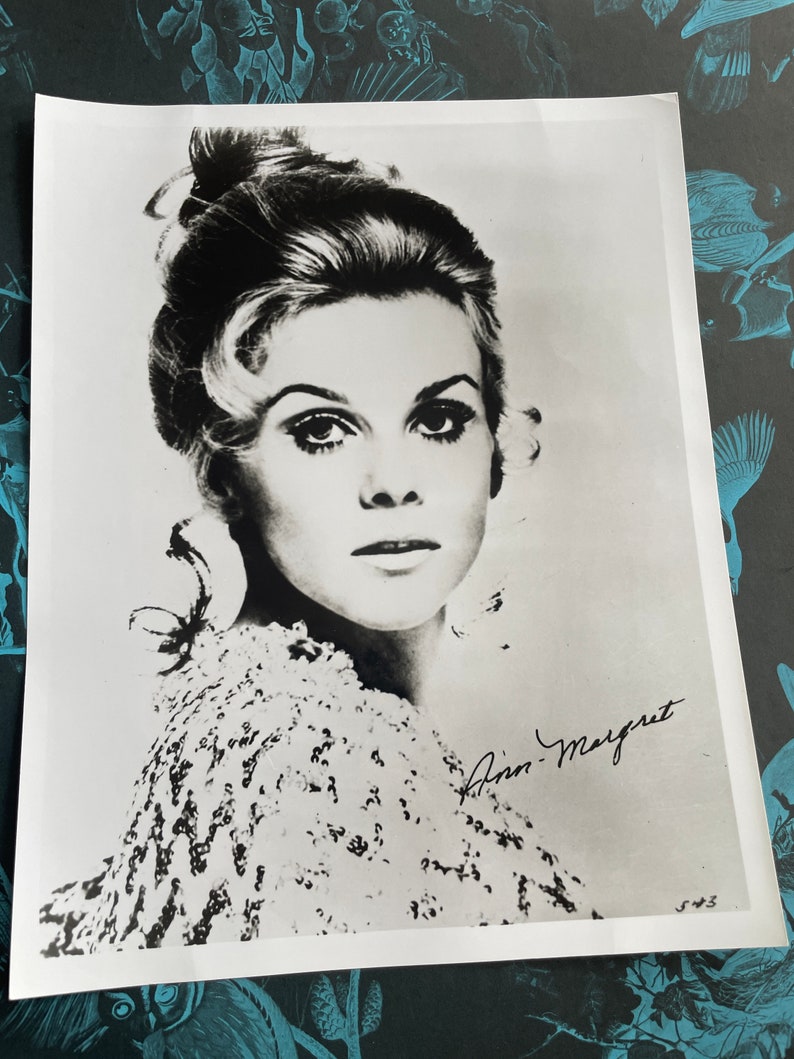 Ann Margret With Her Hair up C 1960s Headshot With Signature 8x10 ...