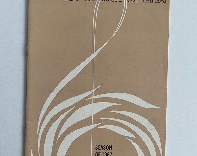 Otello (1967) Metropolitan Opera Theatre Vintage Playbill 1960s Boston ...