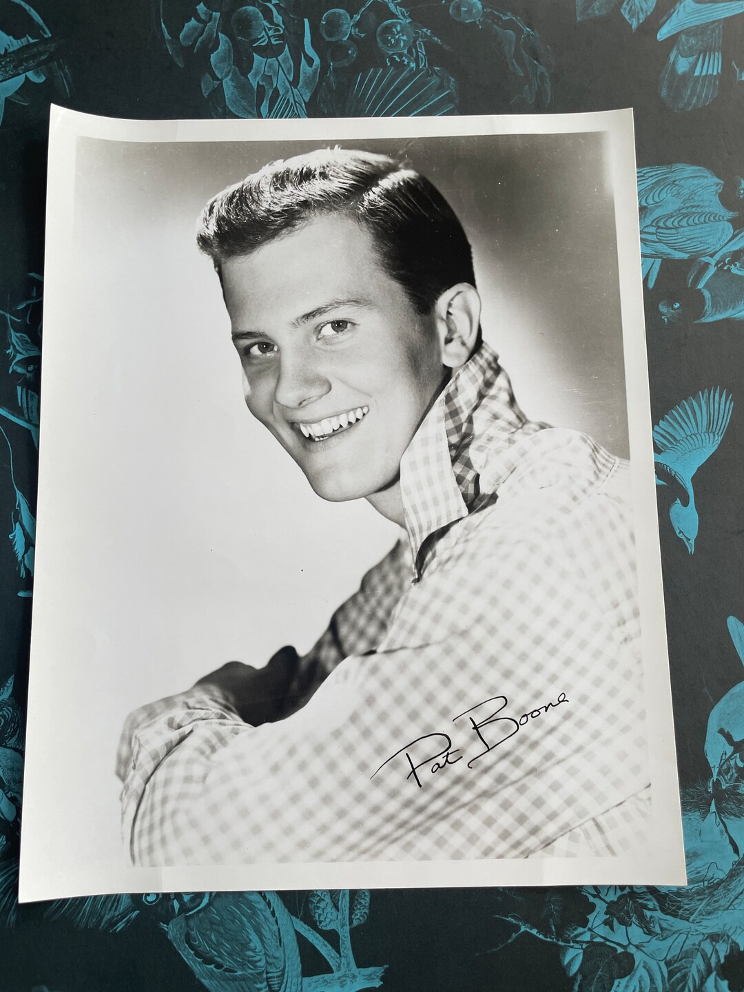 Singer Actor Young Pat Boone Vintage Headshot With Signature 8x10 ...