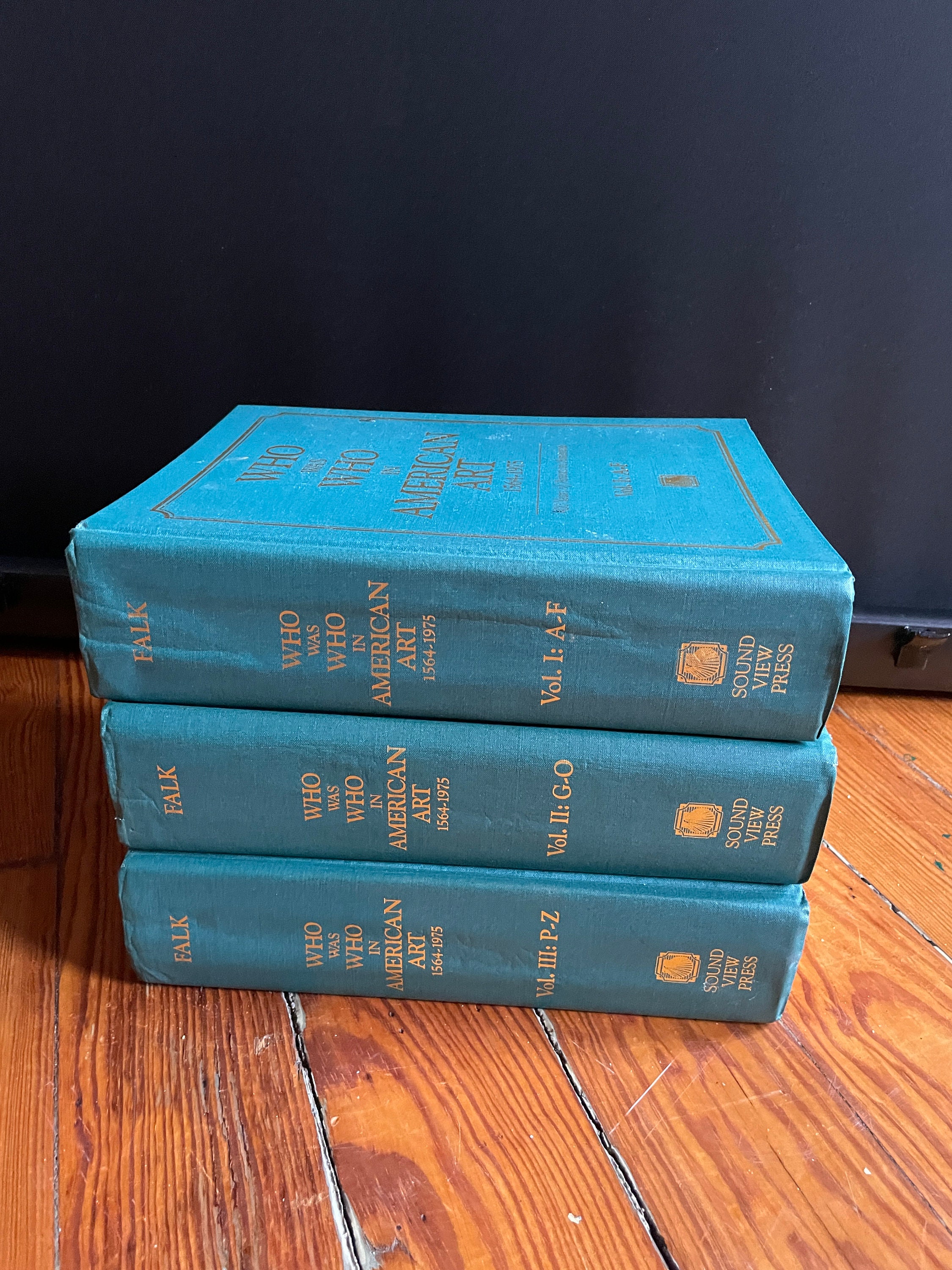 3 Volume Set Who Was Who in American Art 1564 1975 Falk 1999 Vintage ...