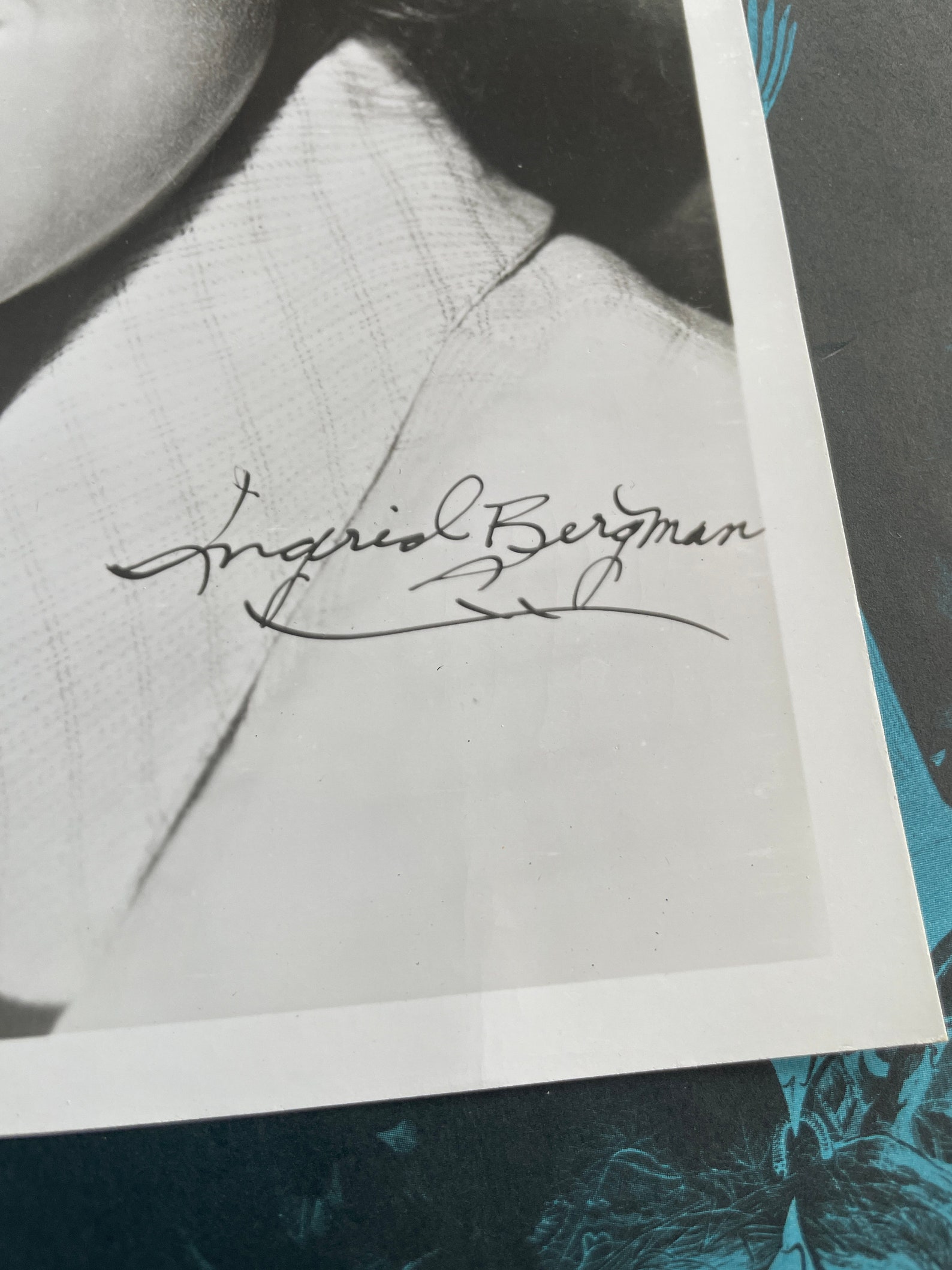 Casablanca Actress Ingrid Bergman Headshot With Signature 8x10 Signed ...