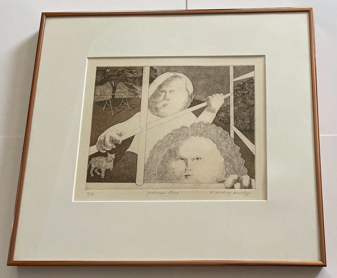 Limited Edition Etching “yesterday's Game” by Nancy Mellody Bentley ...