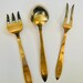 Vintage Thai Siam Flatware Set 27 Piece Serves 7 - Brass Gold Tone ...