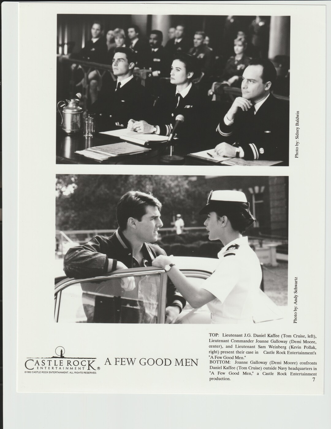 A Few Good Men (1992) Vintage Marines Movie Photo of Tom Cruise, Demi ...