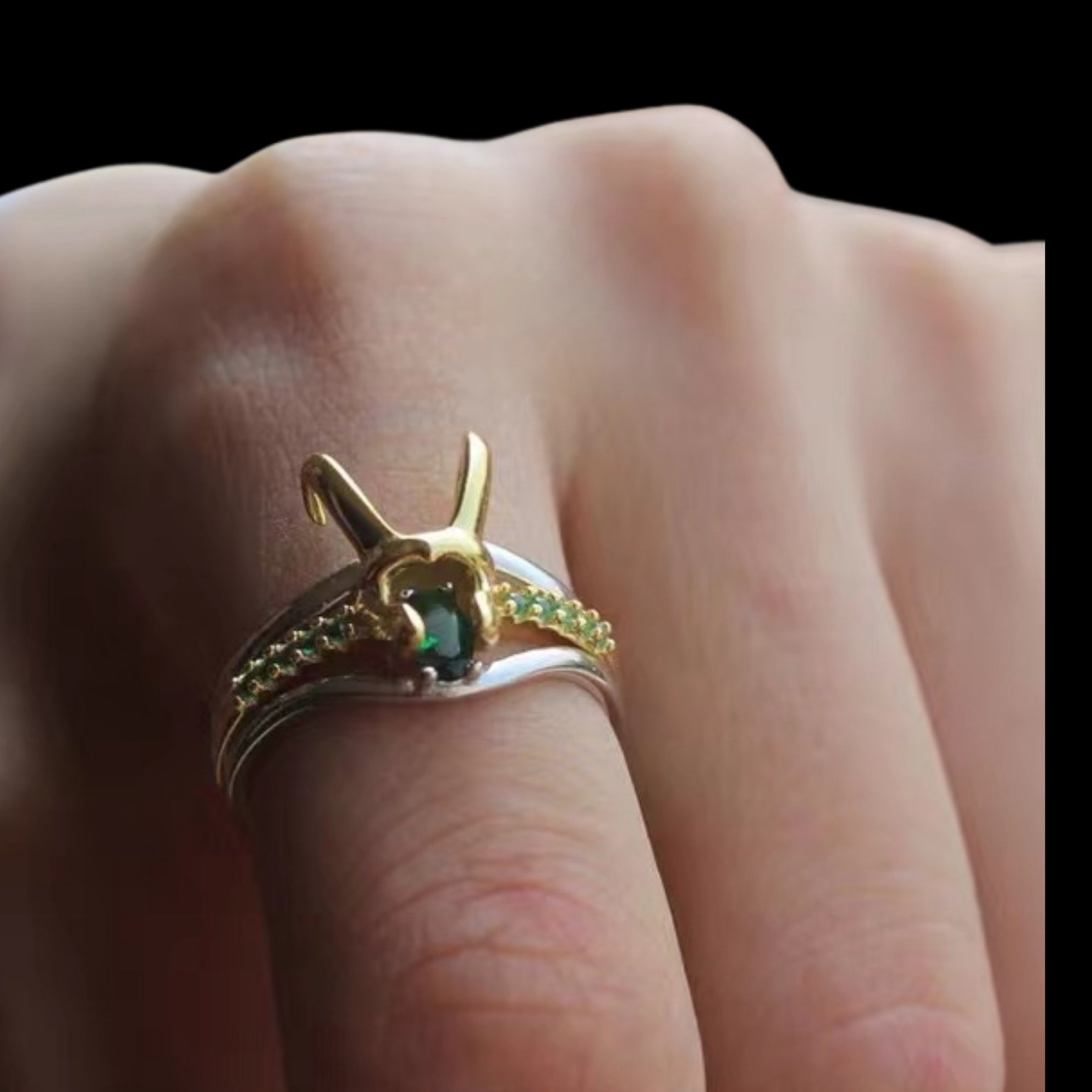 Loki Cosplay Ring Three Layer Ring The Avengers Made in US | Etsy