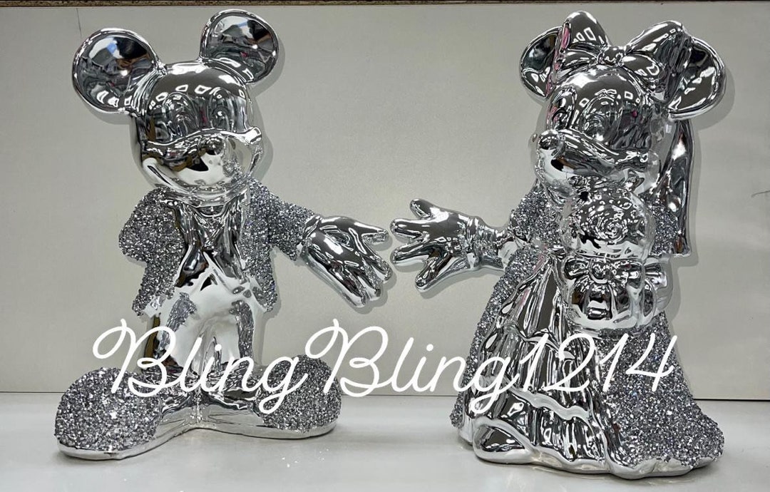 Crushed Diamond Mickey Minnie Set - Etsy
