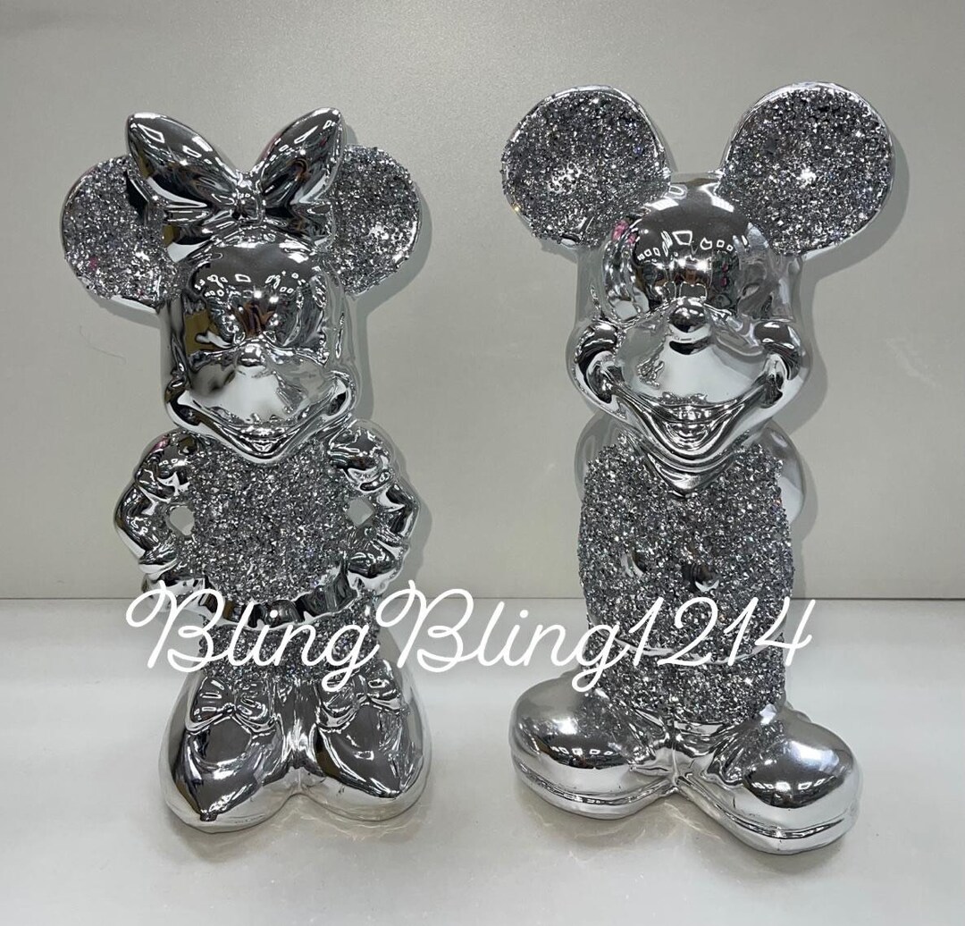 Crushed Diamond Mickey Minnie Set - Etsy