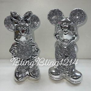 Crushed Diamond Mickey Minnie Set - Etsy