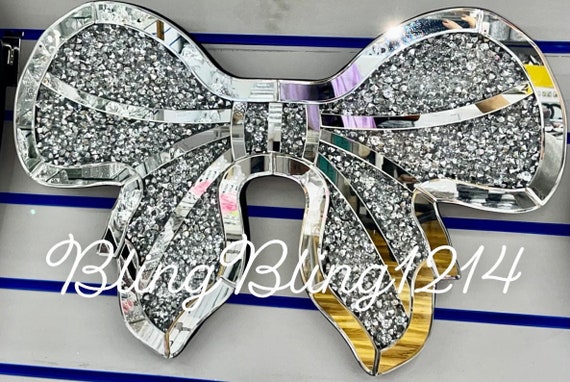 XL Crushed Diamond Bow Crushed Diamond Home Decor 40x60cm - Etsy