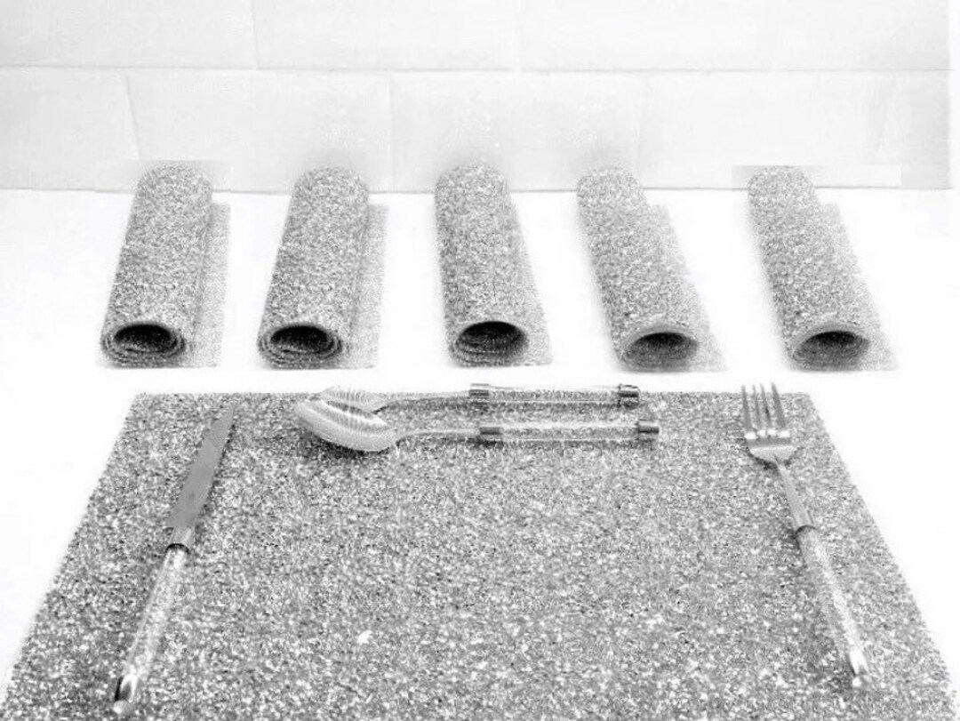 Crushed Diamond Placemat Set of 4 - Etsy