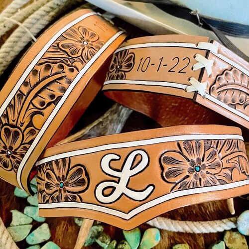 Bridal Garter Belt Custom Tooled Leather - Etsy