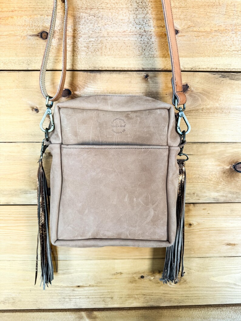Tan Hand Tooled Leather & Turquoise Stone Purse - Etsy