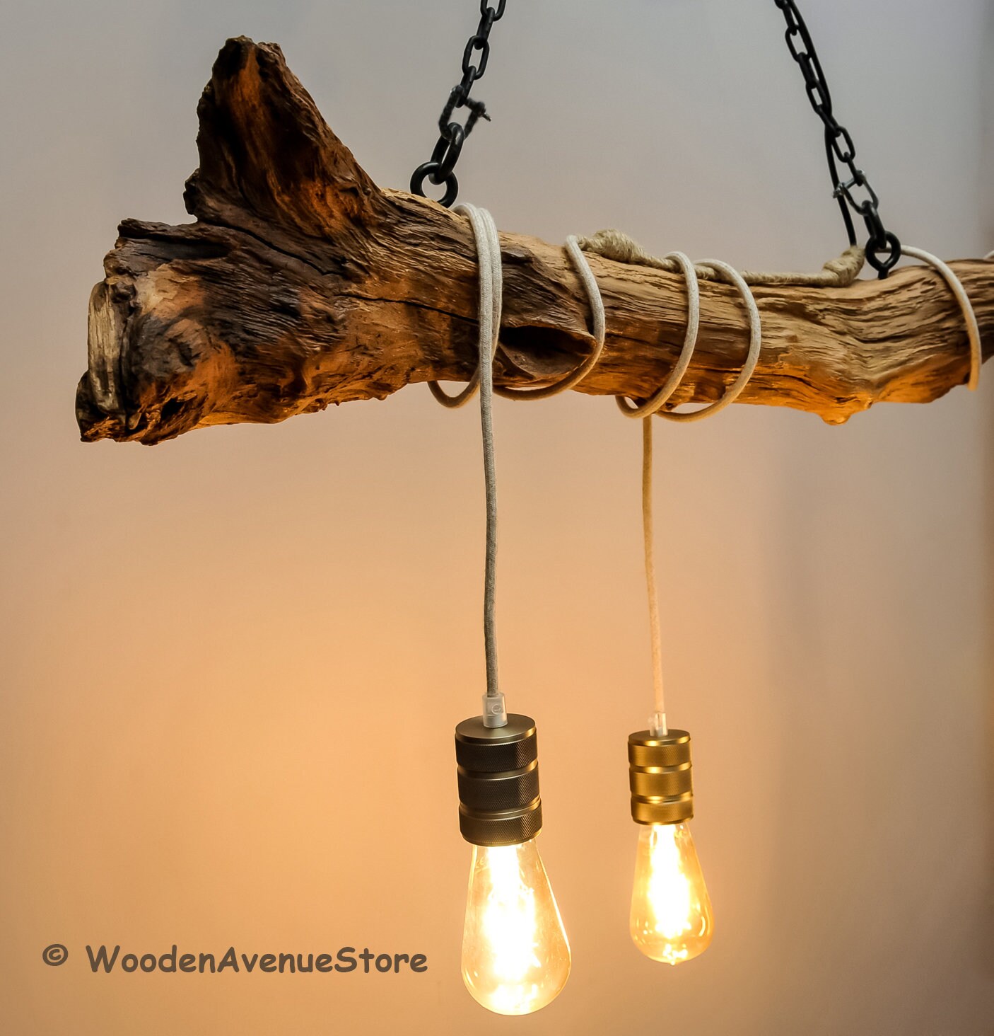 Ceiling Lamp, Loft, Hanging Lamp, Rustic Lamp, Wood Lamp, Wooden Lamp ...
