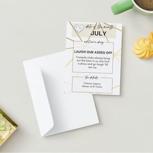 12 Months of Love Date Cards, Romantic Gift, Valentine's Day Gift ...