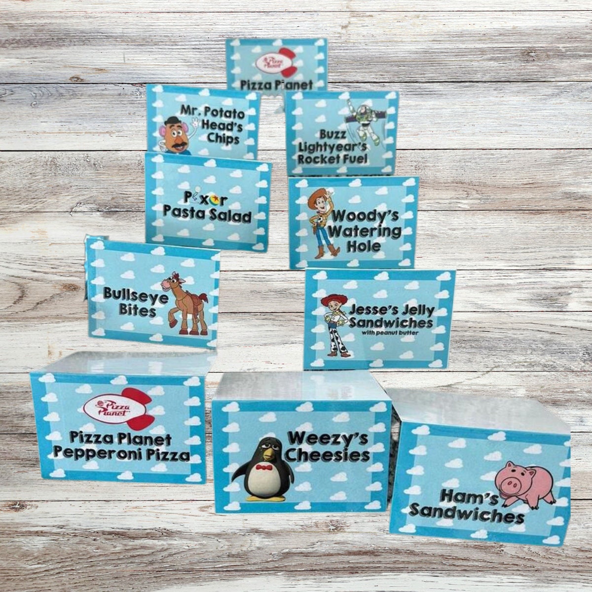 Toy Story Themed Food Labels, Party Food Labels, Toy Story Labels ...