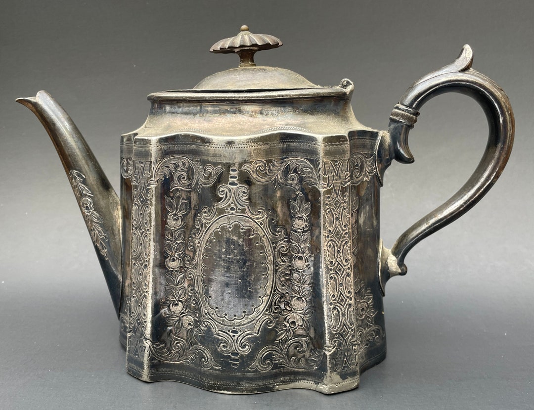 Antique Teapot Sheffield Silver Plated Teapot Circa 1881 - Etsy