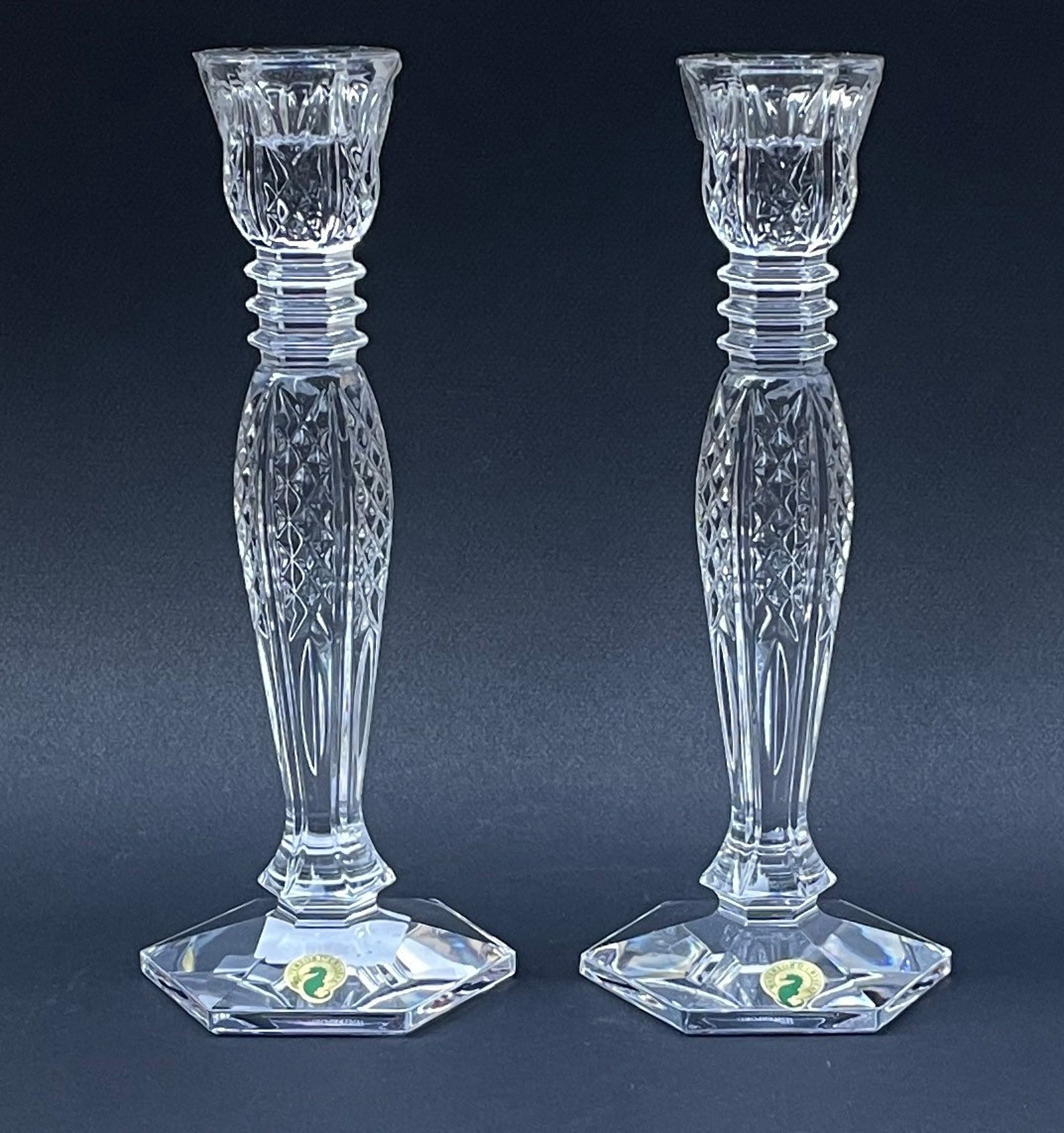 Waterford Crystal Candlestick Holders Vintage Waterford - Etsy
