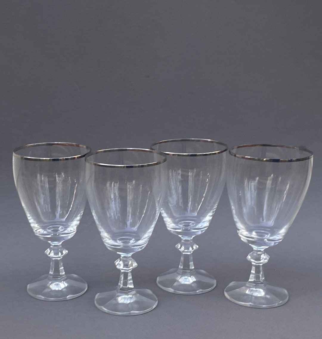 Wine Glasses, Vintage Schott Zwiesel Wine Glasses, Stemware, Retro ...