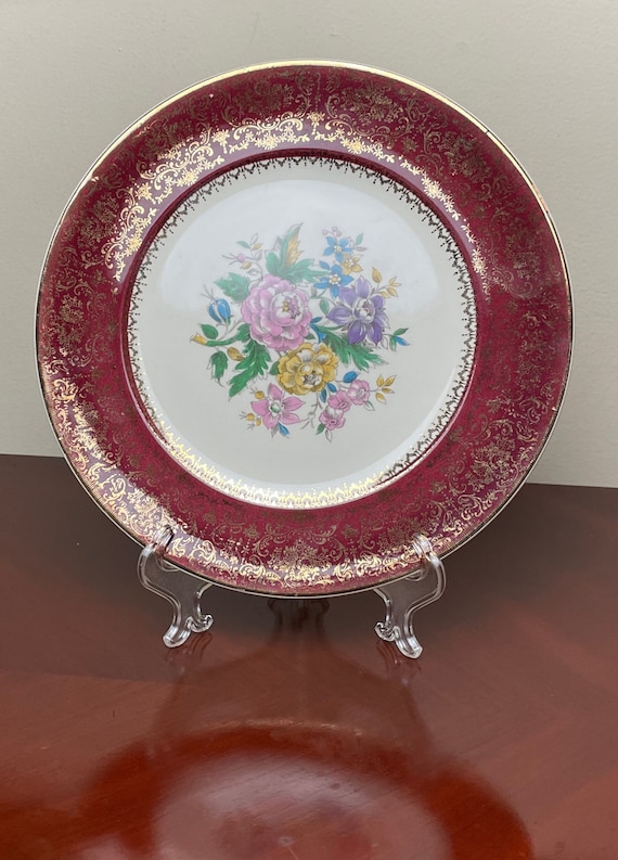 Vintage Salem China Plate With Gold Trim Salem China Company - Etsy
