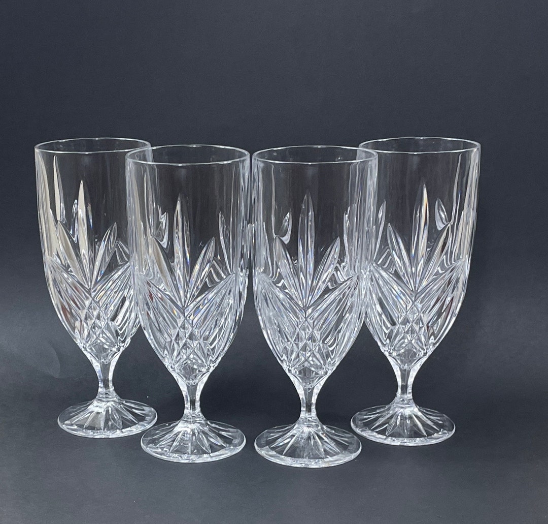 Vintage Godinger Crystal Goblets - Milano Stemware Set of 4 - Etsy