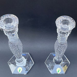 Waterford Crystal Candlestick Holders, Vintage Waterford Crystal ...