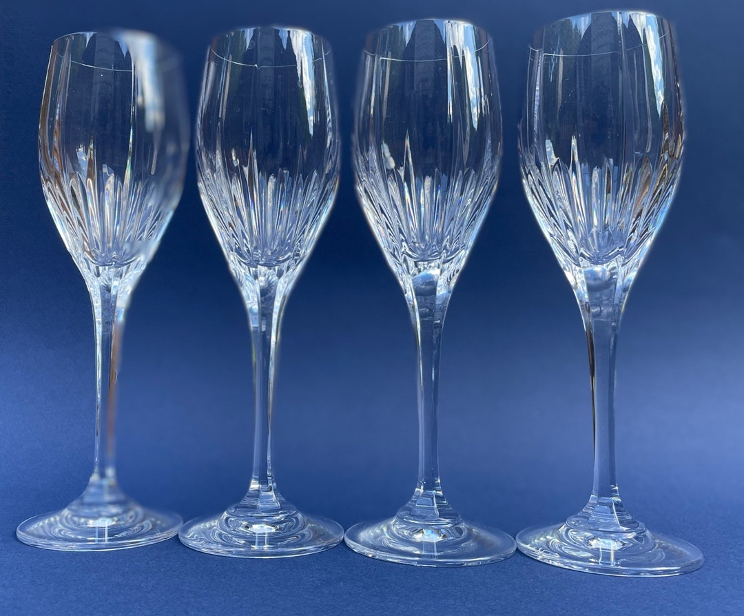 Vintage Mikasa Crystal Wine Glasses Set Of Mikasa Crystal Etsy
