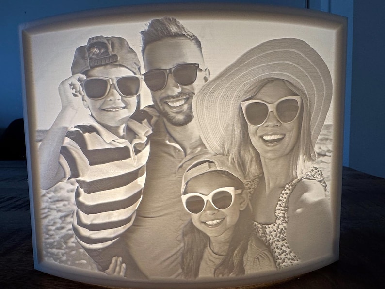 Your Photo as an Illuminated 3D Print (lithophane) - the Ultimate Gift ...