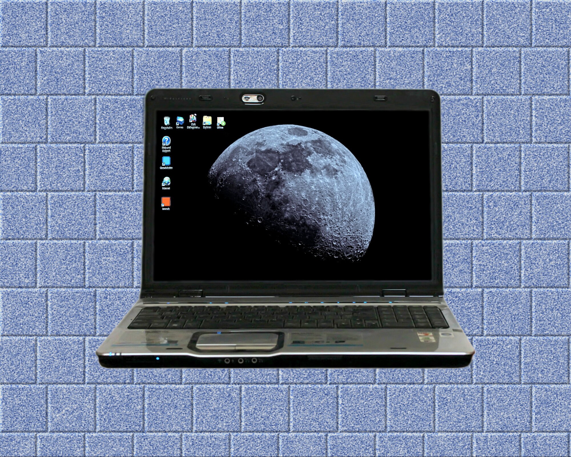 Moon Picture, First Quarter, PC Wallpaper, Moon Screensaver, Instant ...