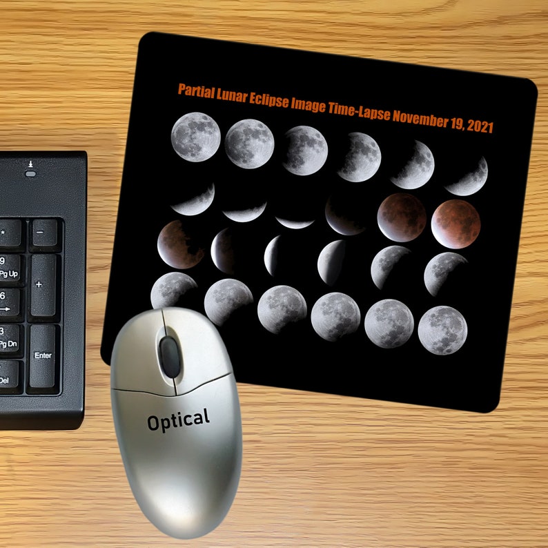 Mouse Pad Lunar Eclipse, Nov. 2021, Photo Art, Digital Delivery, Quick ...