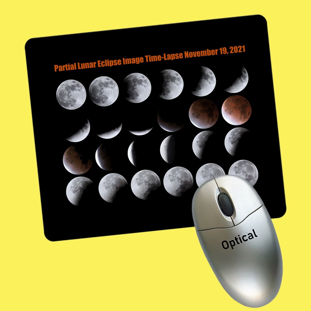 Mouse Pad Lunar Eclipse, Nov. 2021, Photo Art, Digital Delivery, Quick ...