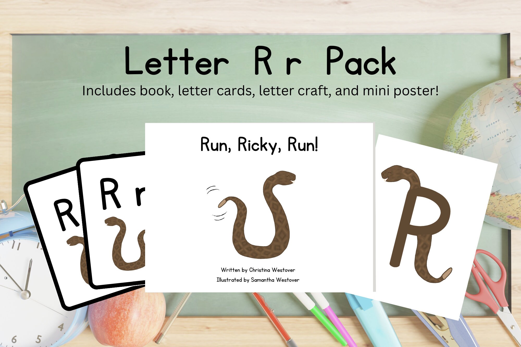 Letter of the Week Pack Letter R Ricky Rattlesnake - Etsy