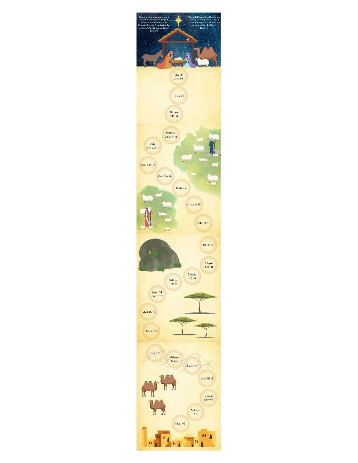 Printable LDS Christmas Advent | Christ-centered Christmas Countdown ...
