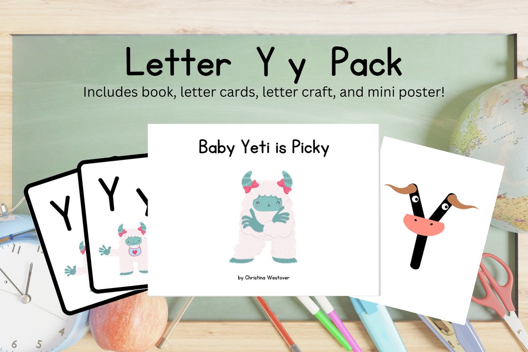 Letter of the Week Pack Letter Y Baby Yeti and Nanny Yak Letter Books ...