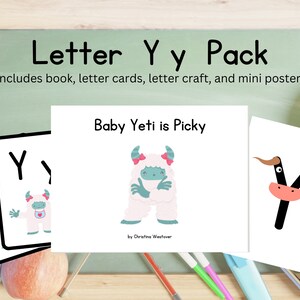 Letter of the Week Pack Letter Y Baby Yeti and Nanny Yak Letter Books ...