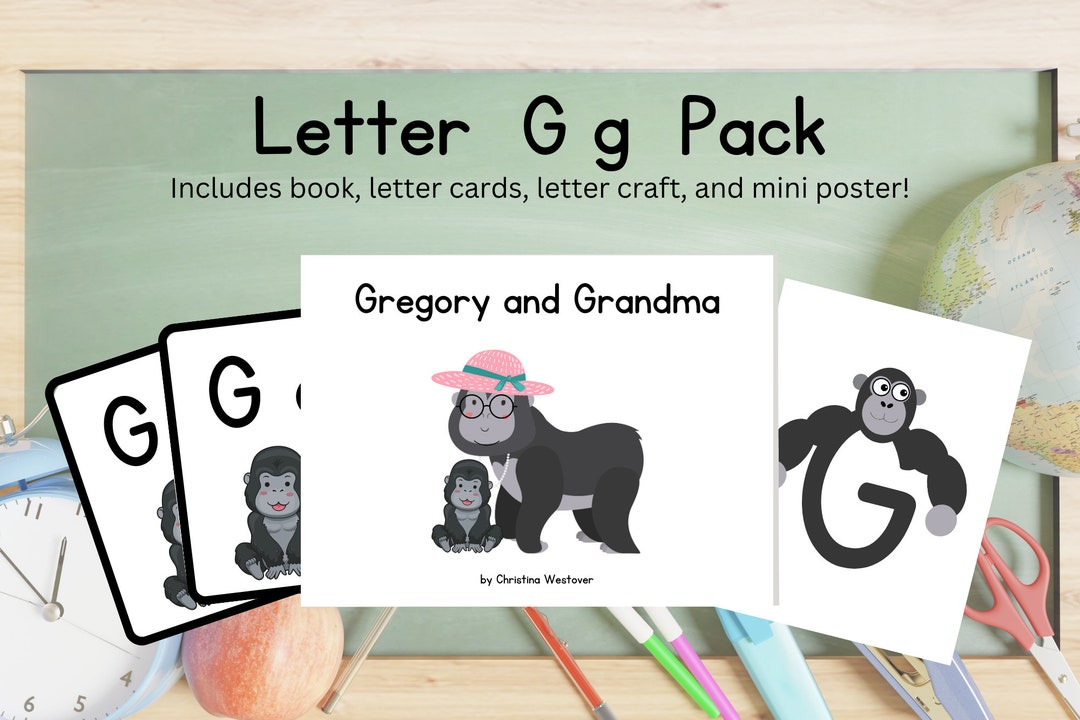 Letter of the Week Pack - Letter G | Gregory Gorilla | Letter Books ...