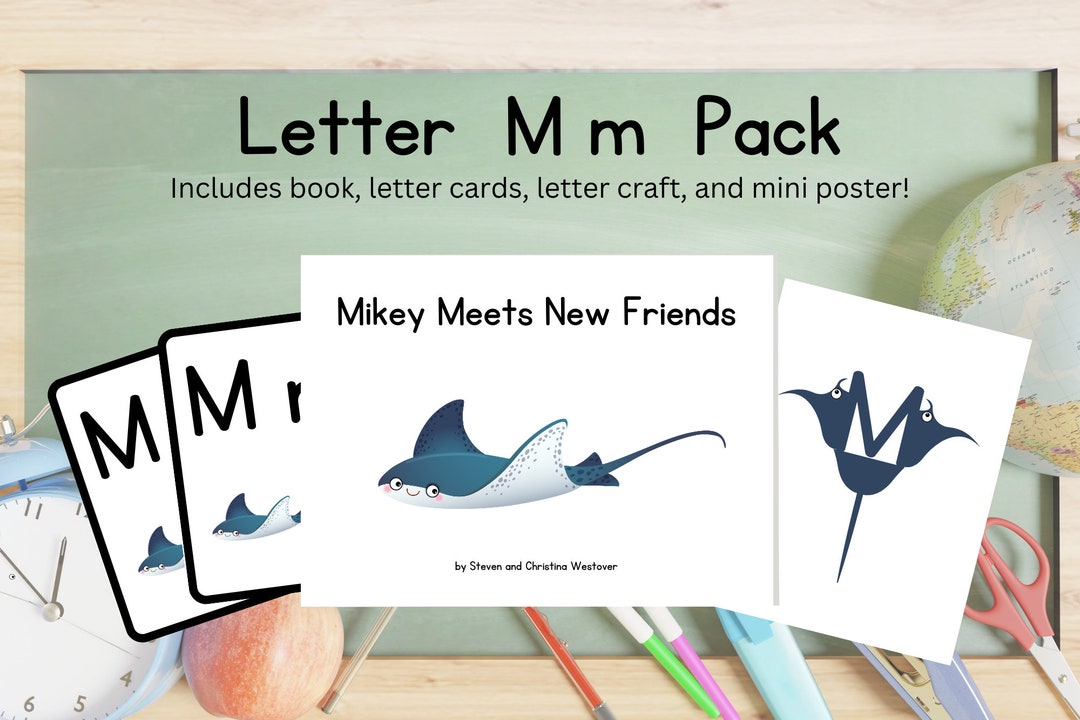 Letter of the Week Pack - Letter M | Mikey Manta Ray | Letter Books ...