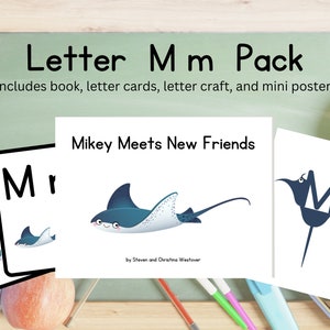 Letter of the Week Pack - Letter M | Mikey Manta Ray | Letter Books ...