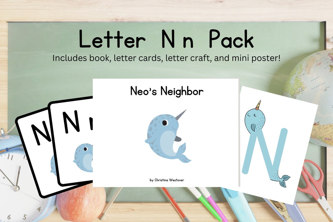 Letter of the Week Pack - Letter N | Neo Narwhal | Letter Books | ABC ...