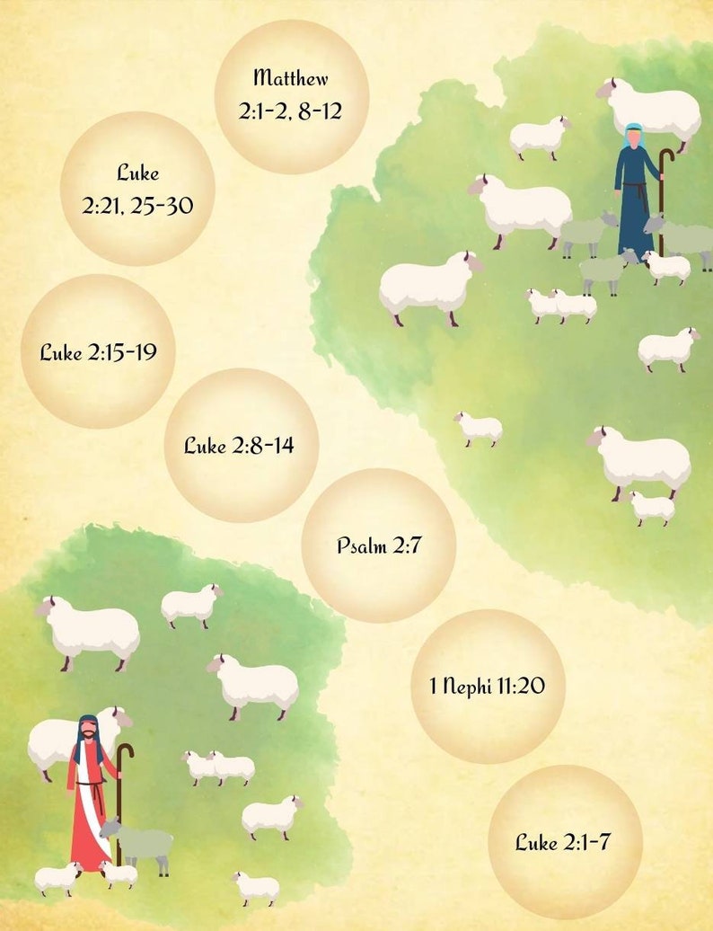 Printable LDS Christmas Advent | Christ-centered Christmas Countdown ...