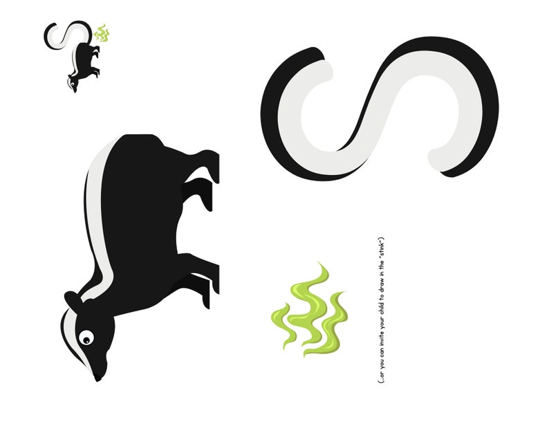 Letter of the Week Pack - Letter S | Sally Skunk | Letter Books | ABC ...