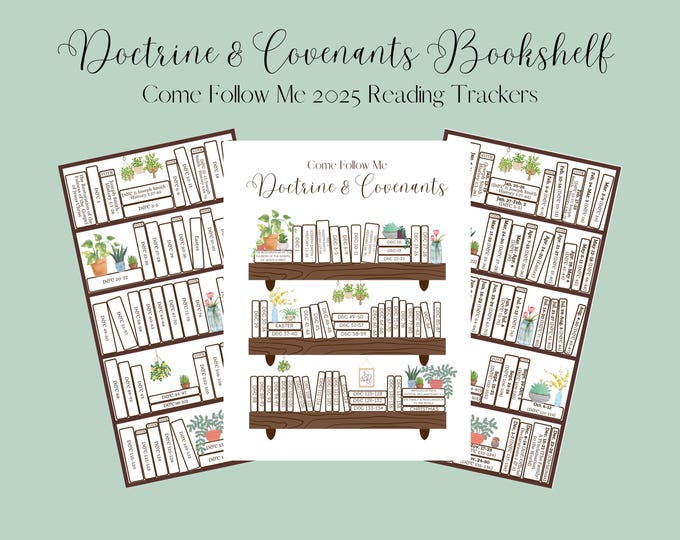 Come Follow Me Doctrine & Covenants Reading Tracker | Come Follow Me 2025 | LDS Study | Book of ...