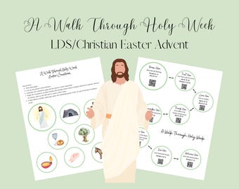 Easter Story Advent | Printable Christian Easter Countdown | Digital ...