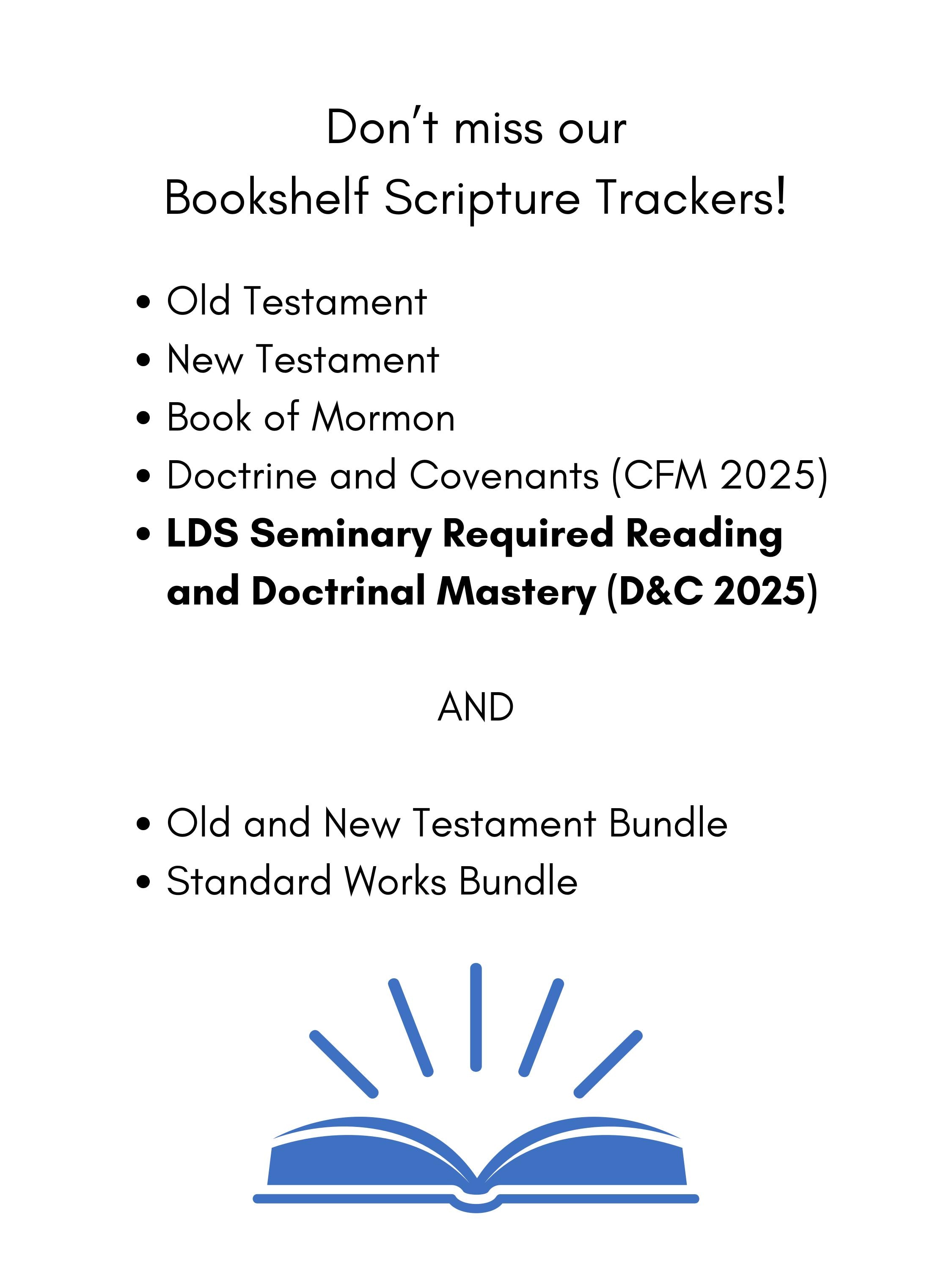 LDS Seminary Doctrine and Covenants Doctrinal Mastery Posters and Cards ...