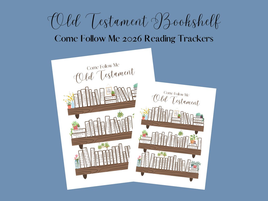 Come Follow Me 2026 Old Testament Scripture Reading Tracker - Etsy