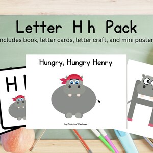 Letter of the Week Pack - Letter H | Henry Hippo | Letter Books | ABC ...