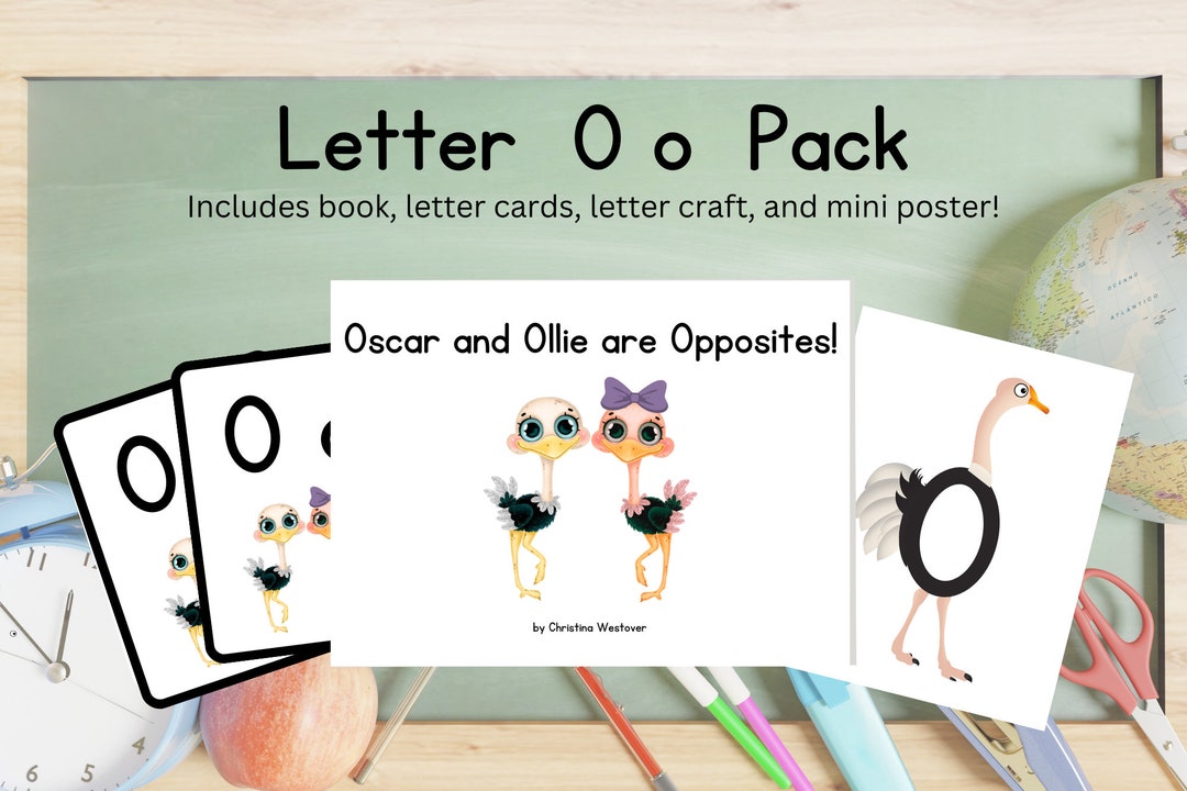 Letter of the Week Pack - Letter O | Oscar and Ollie Ostrich | Letter ...