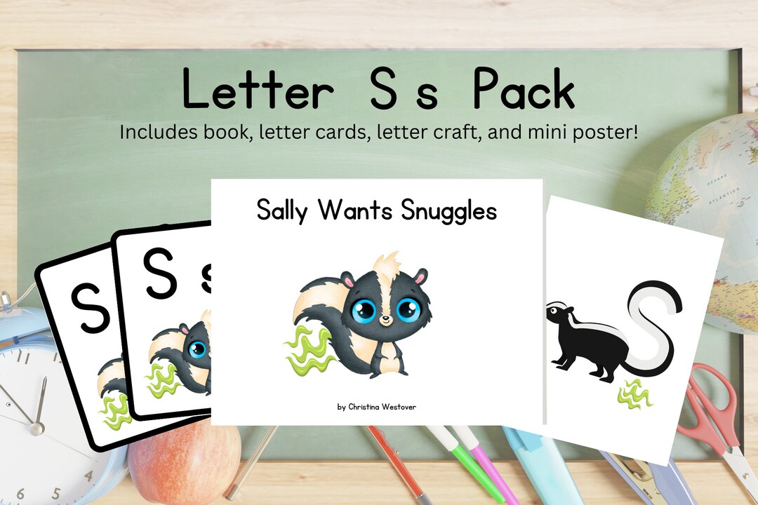 Letter of the Week Pack - Letter S | Sally Skunk | Letter Books | ABC ...