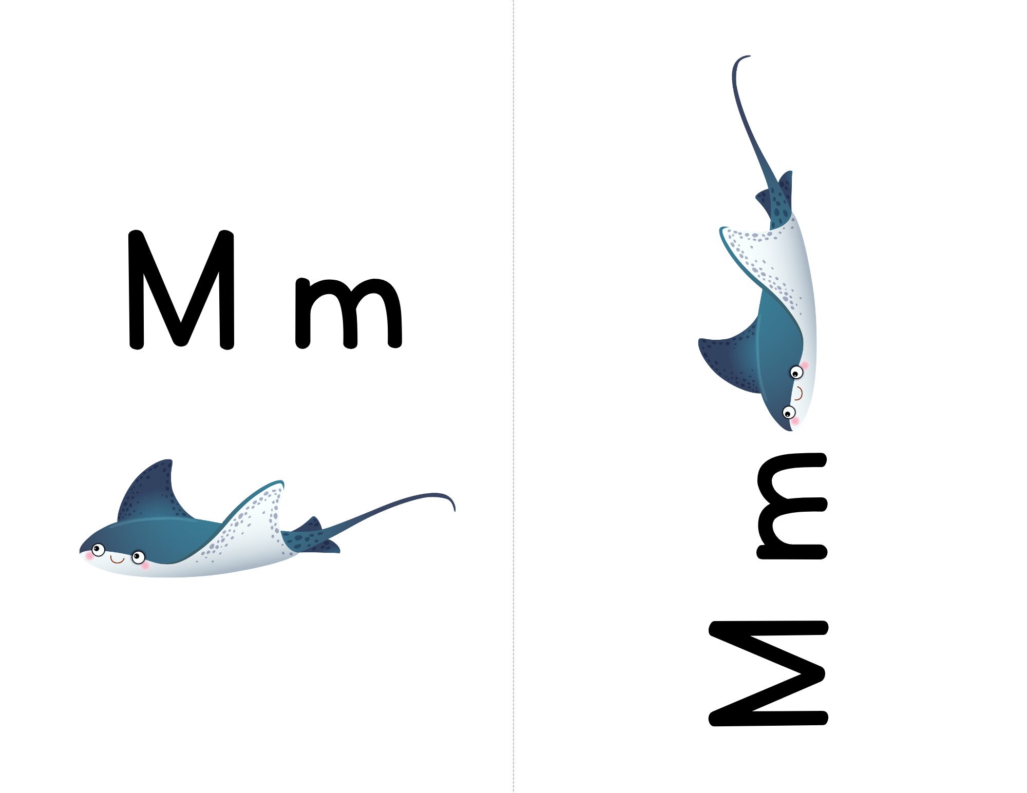 Letter of the Week Pack - Letter M | Mikey Manta Ray | Letter Books ...