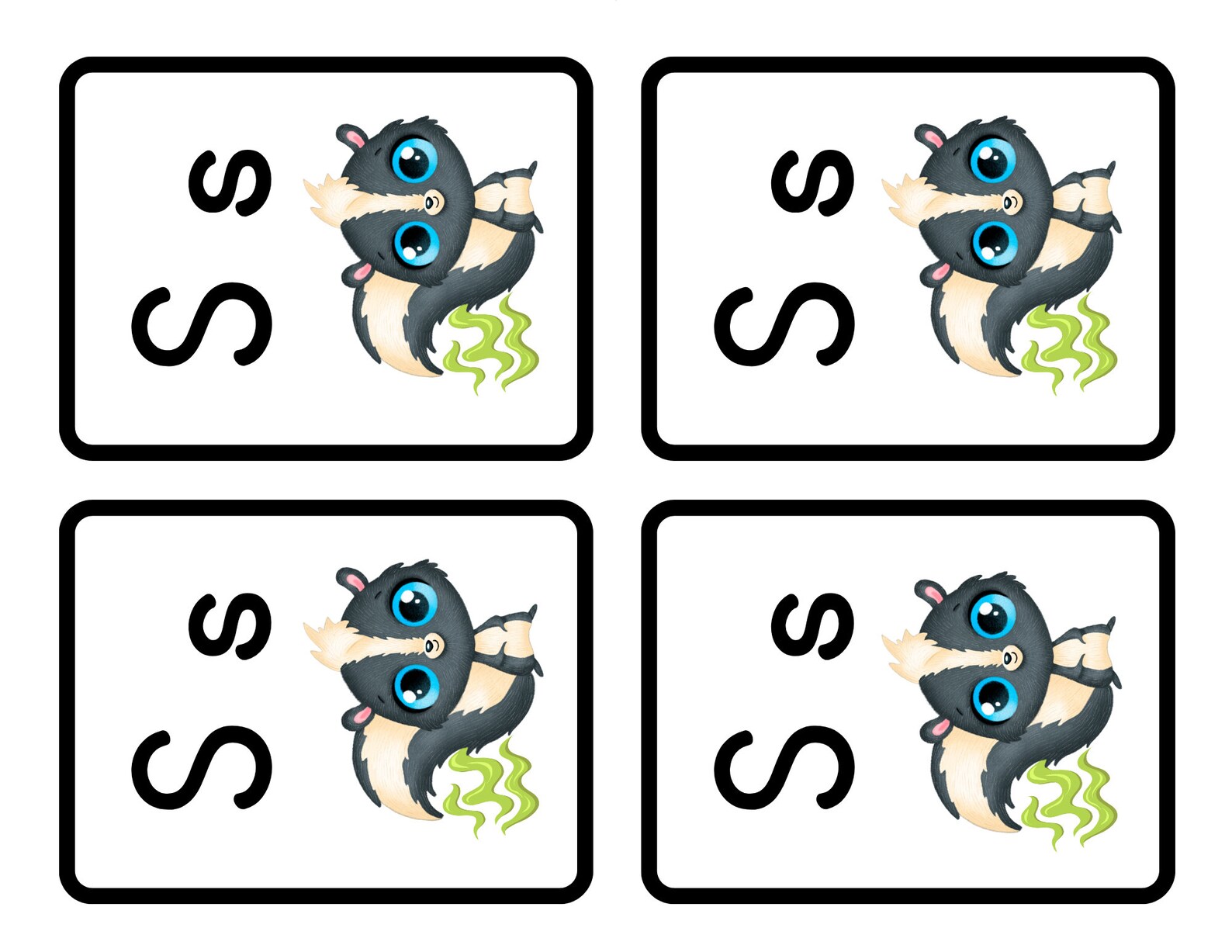 Letter of the Week Pack - Letter S | Sally Skunk | Letter Books | ABC ...
