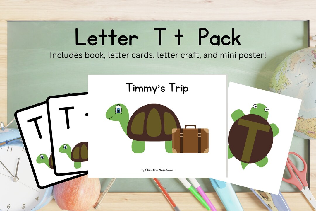 Letter of the Week Pack - Letter T | Timmy Turtle | Letter Books | ABC ...